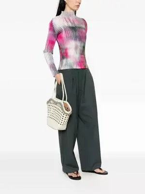 CORDERA Pleated Wide Leg Trousers