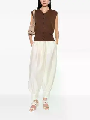 CORDERA Button Down Vest - Brown