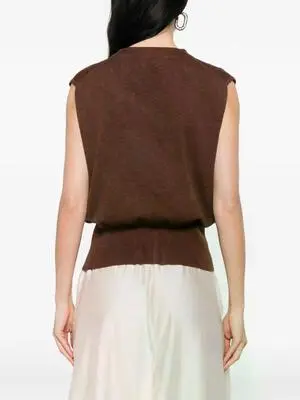 CORDERA Button Down Vest - Brown