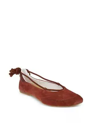 Patrizia Pepe Dancing Skin Lace-up Ballet Flats