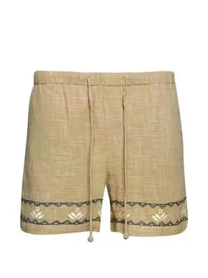 BAZISZT Drawstring-fastening Shorts - Neutrals