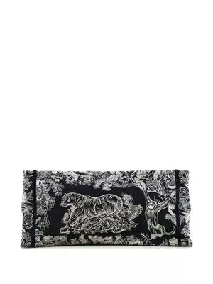 Dior Book Embroidered Canvas Medium Tote Bag - Blue