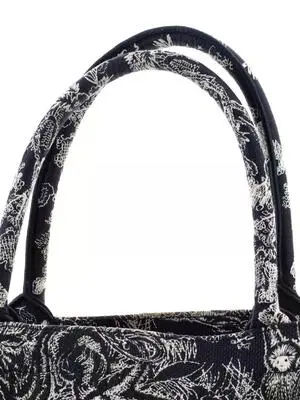 Dior Book Embroidered Canvas Medium Tote Bag - Blue