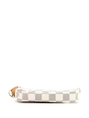 LOUIS VUITTON Pochette Accessoires Damier Clutch - White