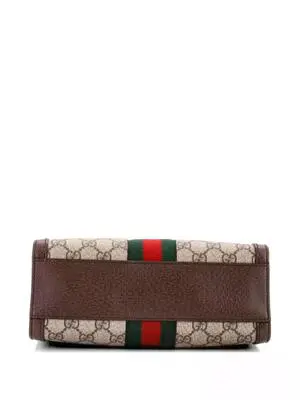 Gucci Ophidia Top Handle Gg Coated Canvas Small Tote Bag - Brown