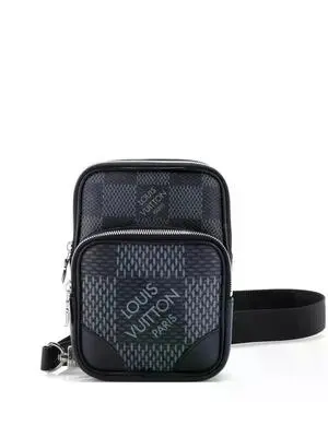 LOUIS VUITTON Amazone Sling Bag Limited Edition Damier Graphite 3d - Black