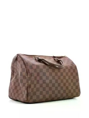 LOUIS VUITTON Speedy Damier 30 Satchel Handbag - Brown
