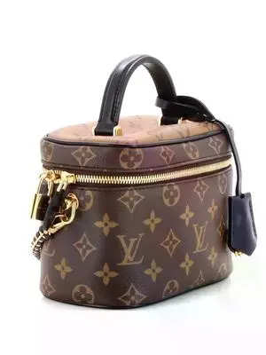 LOUIS VUITTON Vanity Handbag Reverse Monogram Canvas Pm Satchel