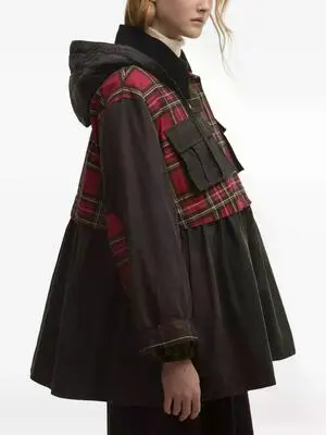 Barbour X Ganni Plaid-pattern Coat