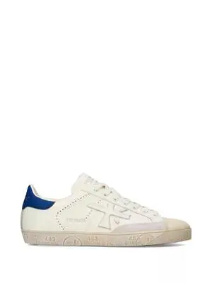 Premiata Steven Perforated Lace-up Sneakers - Neutrals