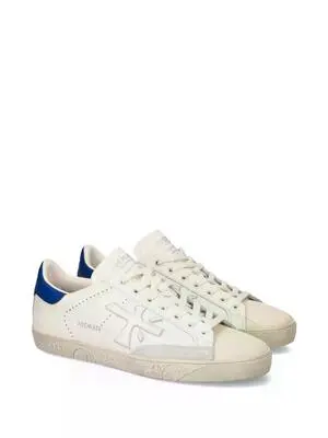 Premiata Steven Perforated Lace-up Sneakers - Neutrals