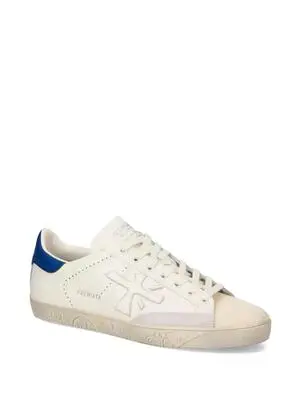Premiata Steven Perforated Lace-up Sneakers - Neutrals