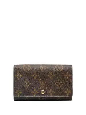 LOUIS VUITTON 2010 Monogram Porte Monnaie Tresor Wallet Small Wallets - Brown