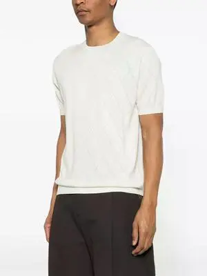 SCAGLIONE Argyle Pattern T-shirt