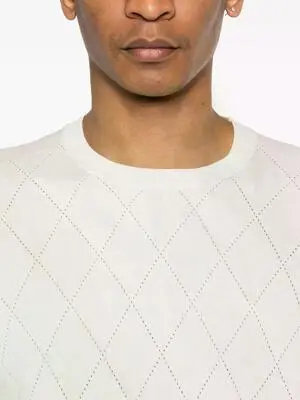 SCAGLIONE Argyle Pattern T-shirt