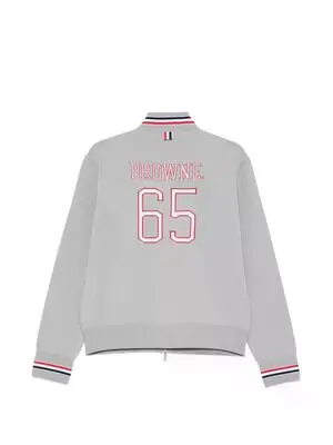 Thom Browne 65 Intarsia Bomber Jacket - Grey