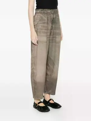 DEHA Elasticated-waist Trousers - Grey