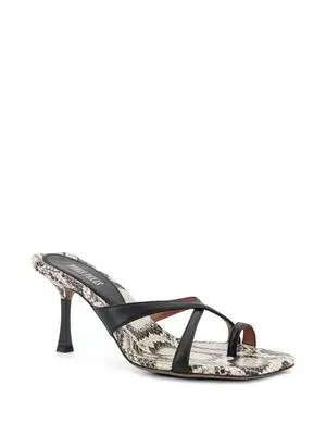 Paris Texas Lorena Leather Sandals - Neutrals