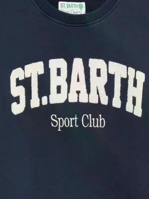 MC2 SAINT BARTH Lettering Crewneck Sweatshirt - Blue