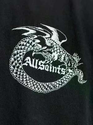 ALLSAINTS Terra Oversized Graphic-print T-shirt - Black