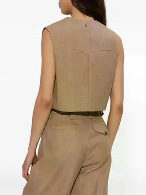 Versace Wool Waistcoat - Brown