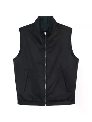 Canali Zip Sleeveless Gilet