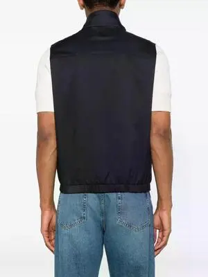Canali Zip Sleeveless Gilet