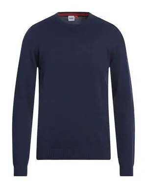 FERRE' Knitted Cotton Sweater - Navy