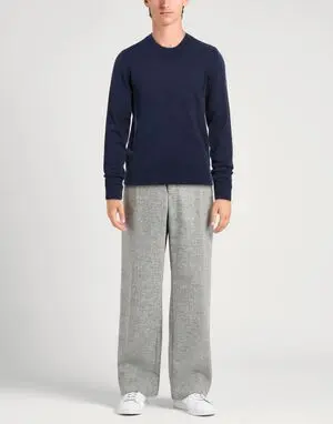 FERRE' Knitted Cotton Sweater - Navy