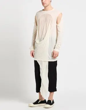 Rick Owens T-shirt Size Cotton, Silk - Cream