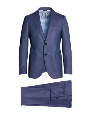 TOMBOLINI Suit Size Wool, Polyester, Elastane - Blue