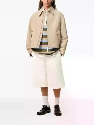 Ami Loose Bermuda Shorts - Neutrals