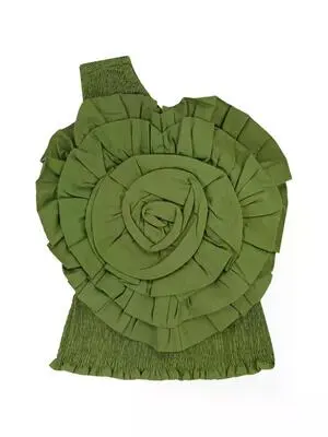 Farm Rio Ruffled One-shoulder Top