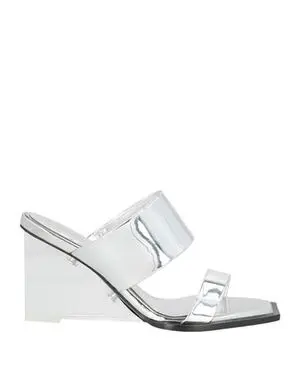 Alexander McQueen Metallic Sandals - Silver