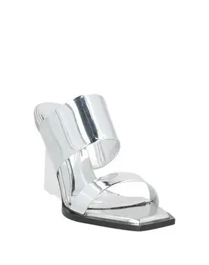 Alexander McQueen Metallic Sandals - Silver