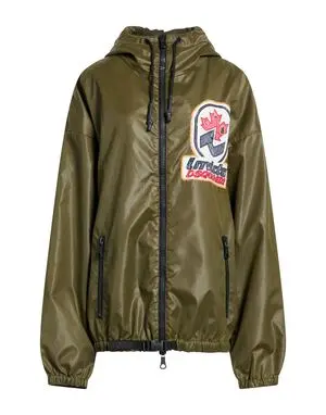Dsquared2 Polyester Jacket With Appliqués - Green