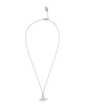 VIVIENNE WESTWOOD Grace Bas Relief Pendant Necklace In Brass - Silver
