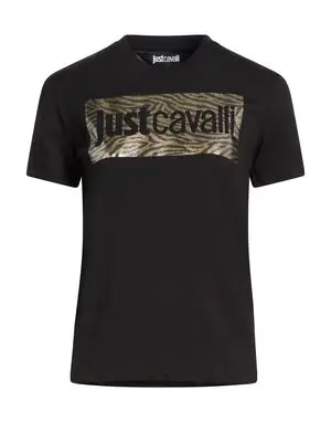 Just Cavalli Logo-print Cotton T-shirt - Black
