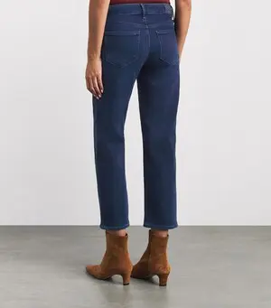 Paige Mason Ankle Straight Jeans - Navy