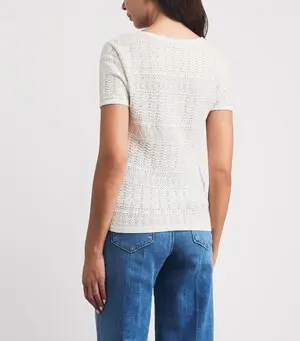 Paige Etoile Pointelle Top - Ivory