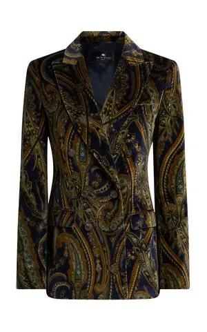 Etro Patterned Velvet Blazer - Multi