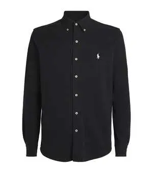 Polo Ralph Lauren Cotton Featherweight Mesh Shirt - Black
