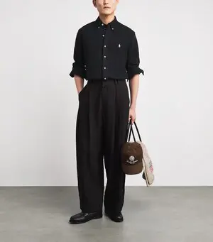 Polo Ralph Lauren Cotton Featherweight Mesh Shirt - Black