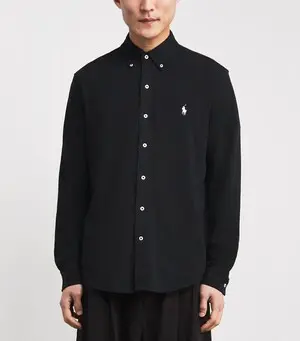 Polo Ralph Lauren Cotton Featherweight Mesh Shirt - Black