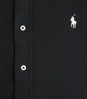 Polo Ralph Lauren Cotton Featherweight Mesh Shirt - Black