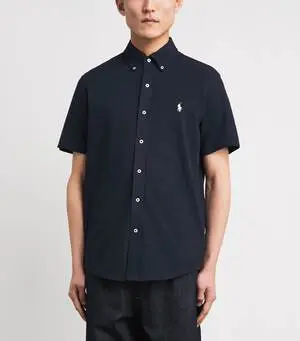 Polo Ralph Lauren Cotton Featherweight Mesh Shirt - Navy