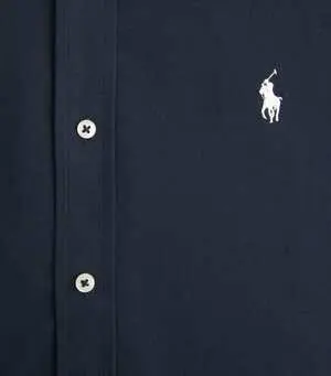 Polo Ralph Lauren Cotton Featherweight Mesh Shirt - Navy