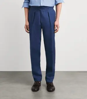 Polo Ralph Lauren Linen Herringbone Suit Trousers