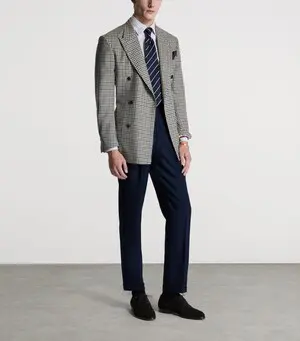 Dunhill Wool Gingham Blazer