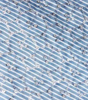 Sandro Sequin Stripe Maxi Skirt